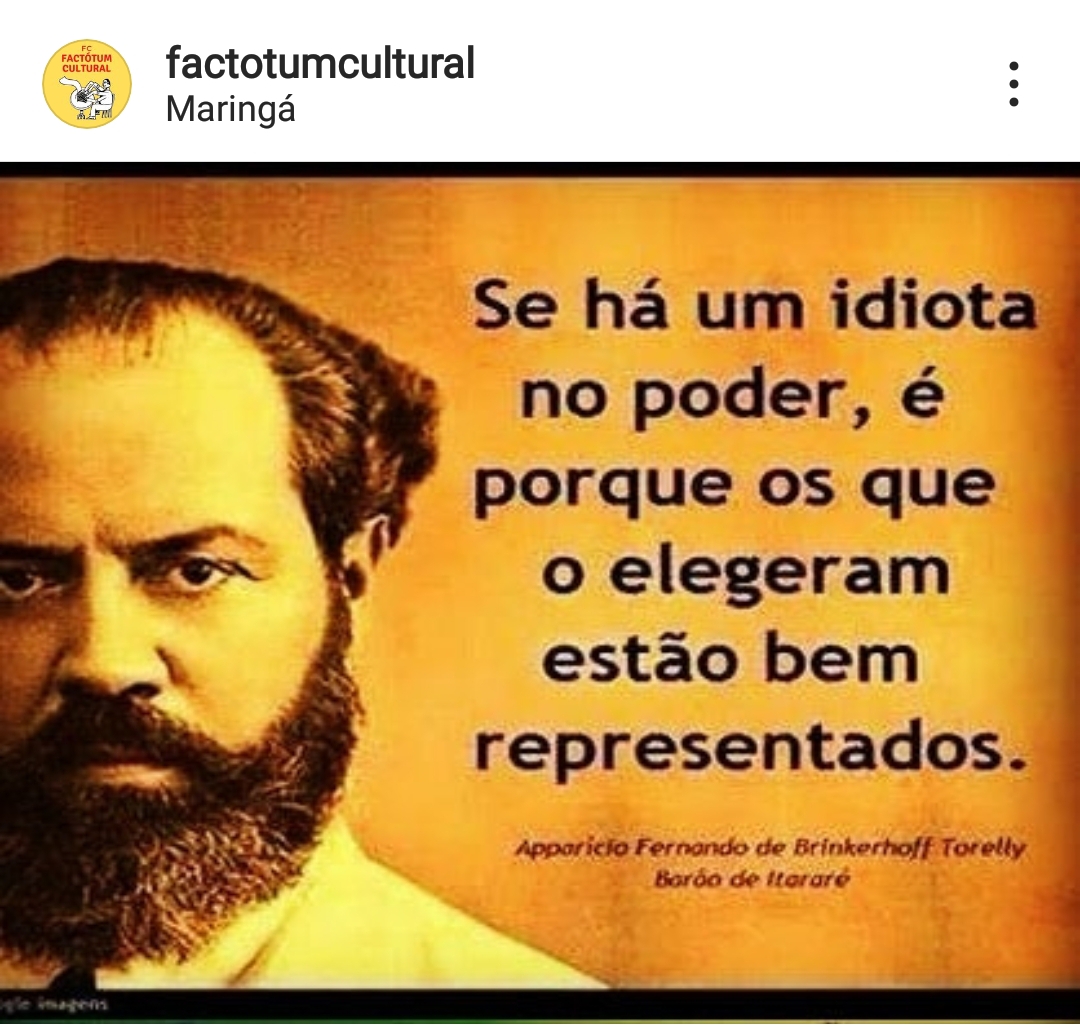 Um idiota no poder… – Factótum Cultural