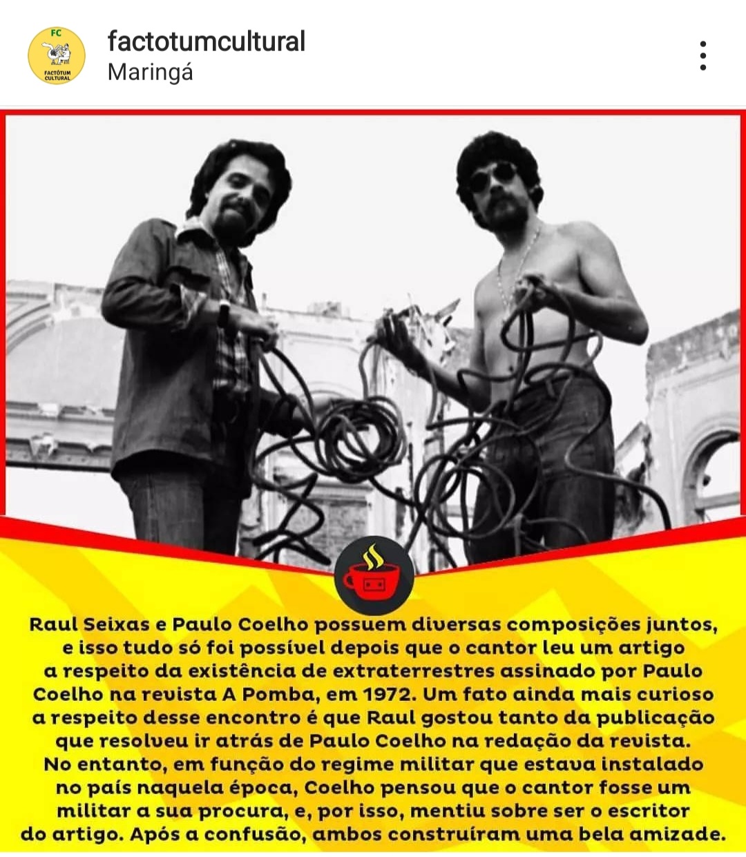 Extraterrestres, revista a Pomba… – Factótum Cultural